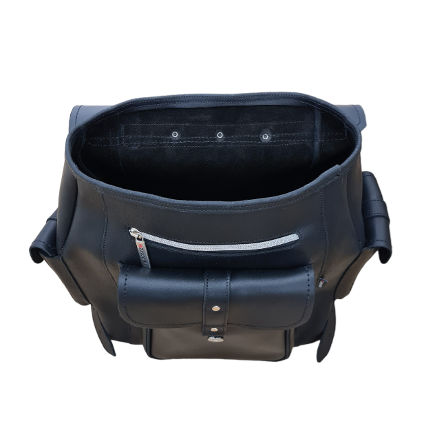 Men's Black Leather Backpack | Zatchels | BUY ONLINE | Free UK P&P