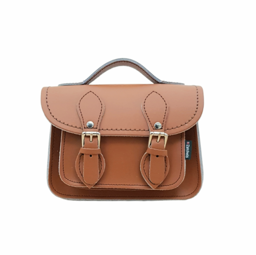 Burnt Orange Leather MICRO Satchel by Zatchels | 2 SIZES | BUY ONLINE