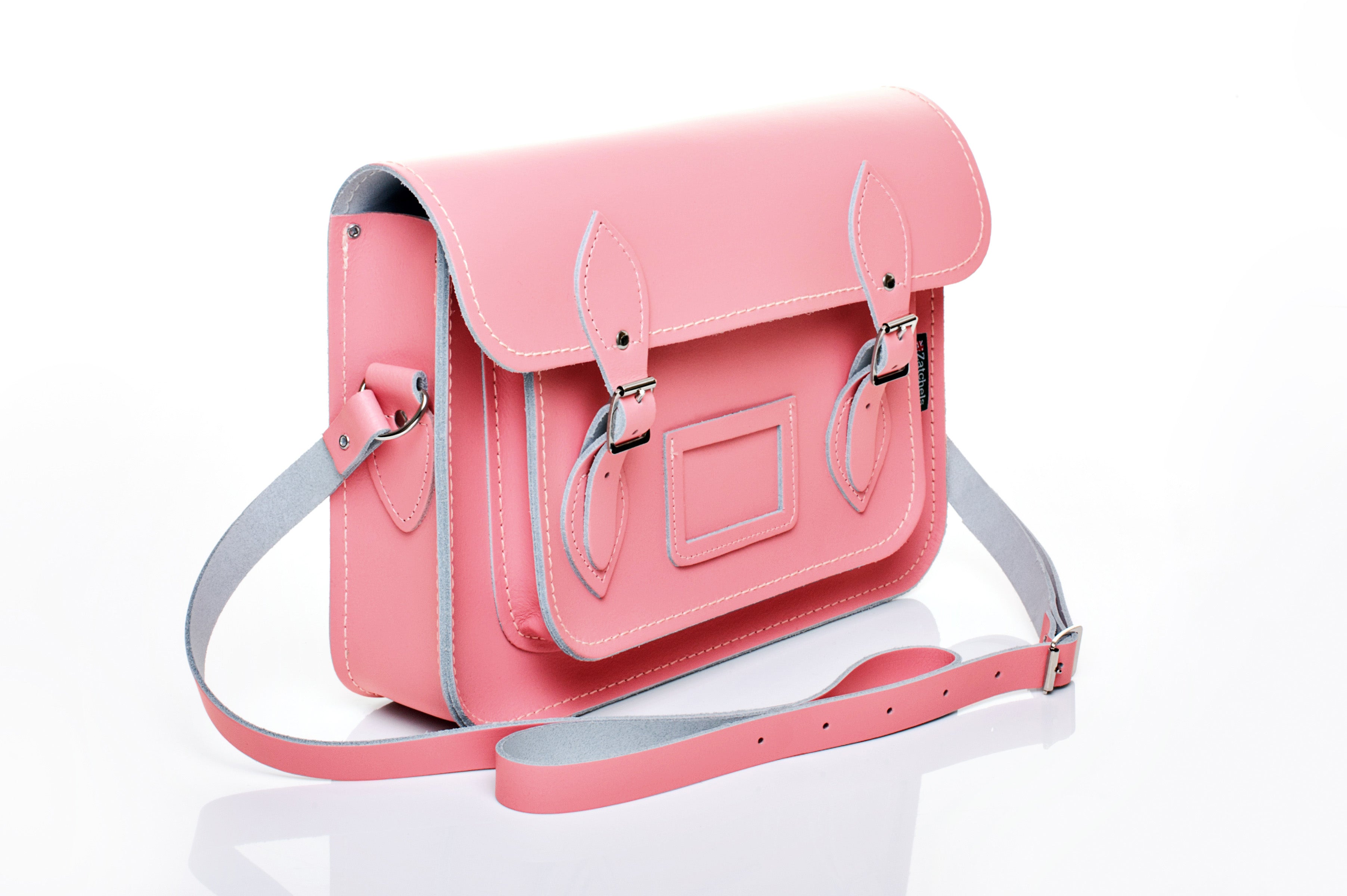 Zatchels Pastel Baby Pink Handmade Leather Satchel | 4 Sizes