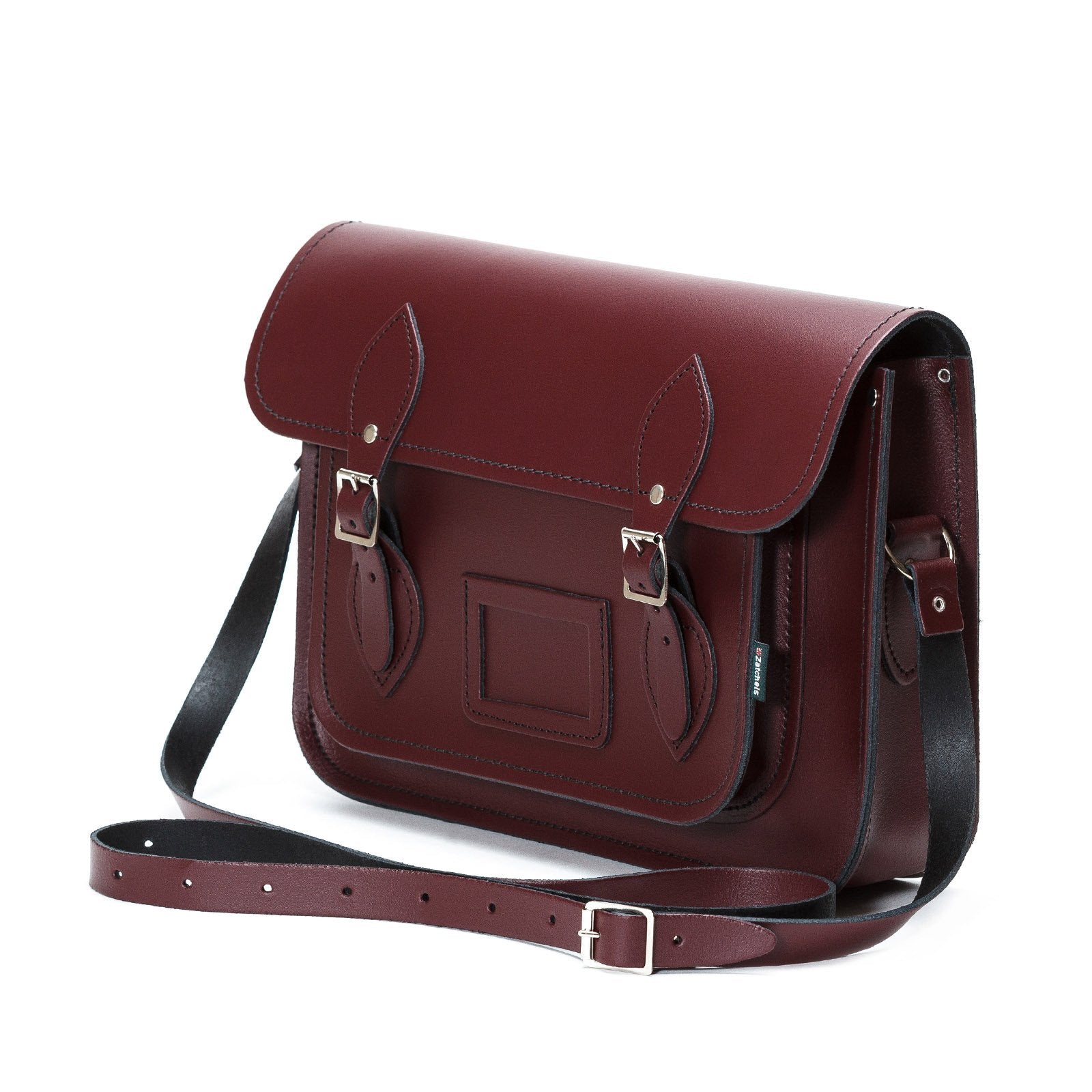 Zatchels Deep Red Handmade Leather Satchel | 4 Sizes