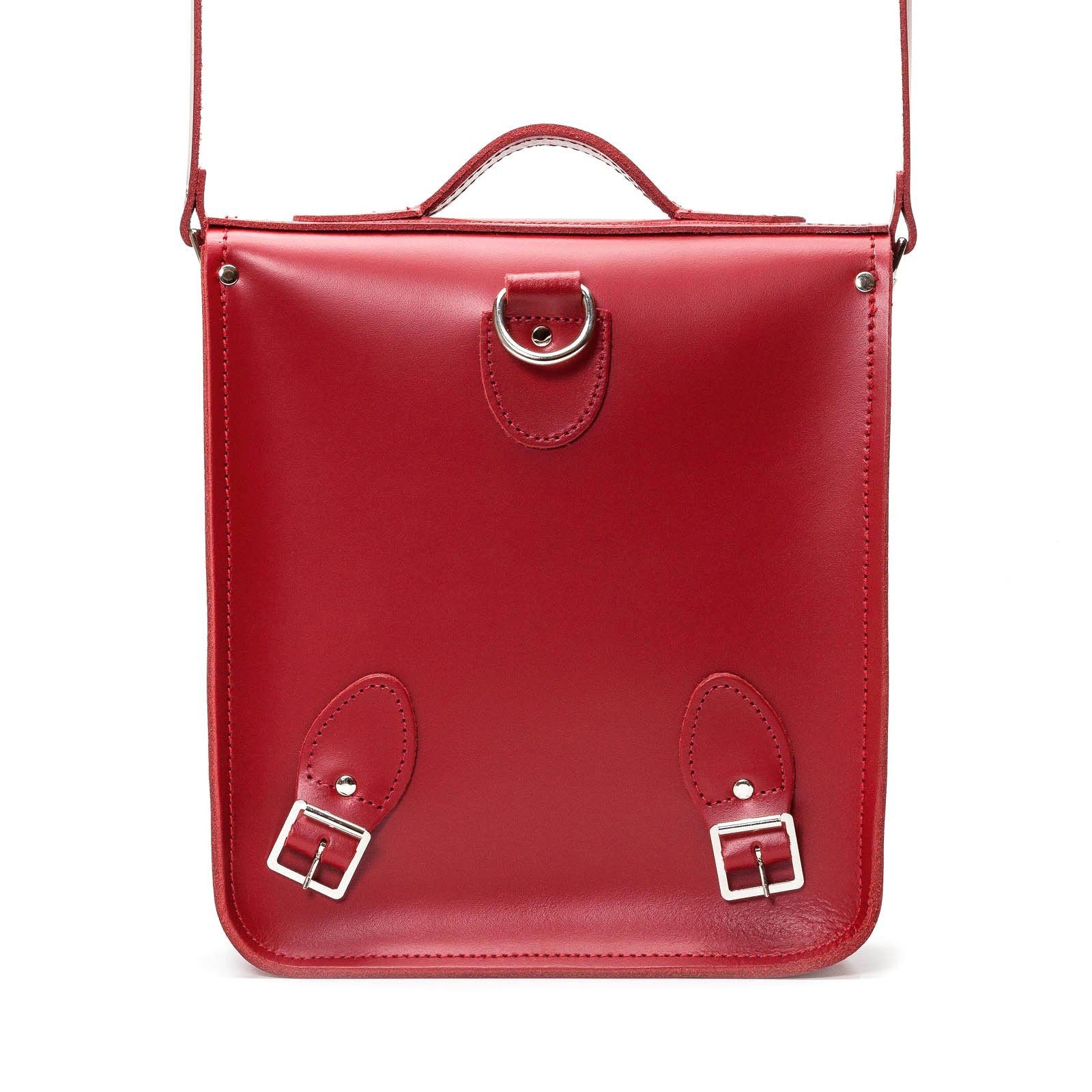 Zatchels Red Handmade Leather City Backpack | 2 Sizes
