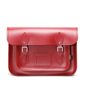 Zatchels Bright Red Handmade Leather Satchel | 4 Sizes